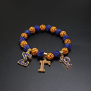 TongXin SGRHO Sorority Gift for Women 1922 Sorority Paraphernalia Bracelet Greek Sorority Rhinestone Jewelry Gift (SGR Bracelet 02)