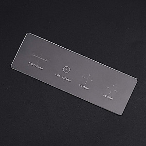 SANON Microscope Slides, Microscope Objective Micrometer Calibration Slide Glass Stage Micrometer with Four Graduated Scales DIV 0. 01mm