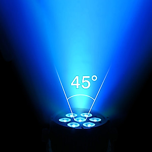 OPPSK LED Par Stage Light - RGBWA 70W 7LED Stage Par Light Sound Activated Auto Play by Remote & DMX Control Uplighting for Events Birthday Wedding Party Church Music Live Show Concert DJ Lighting