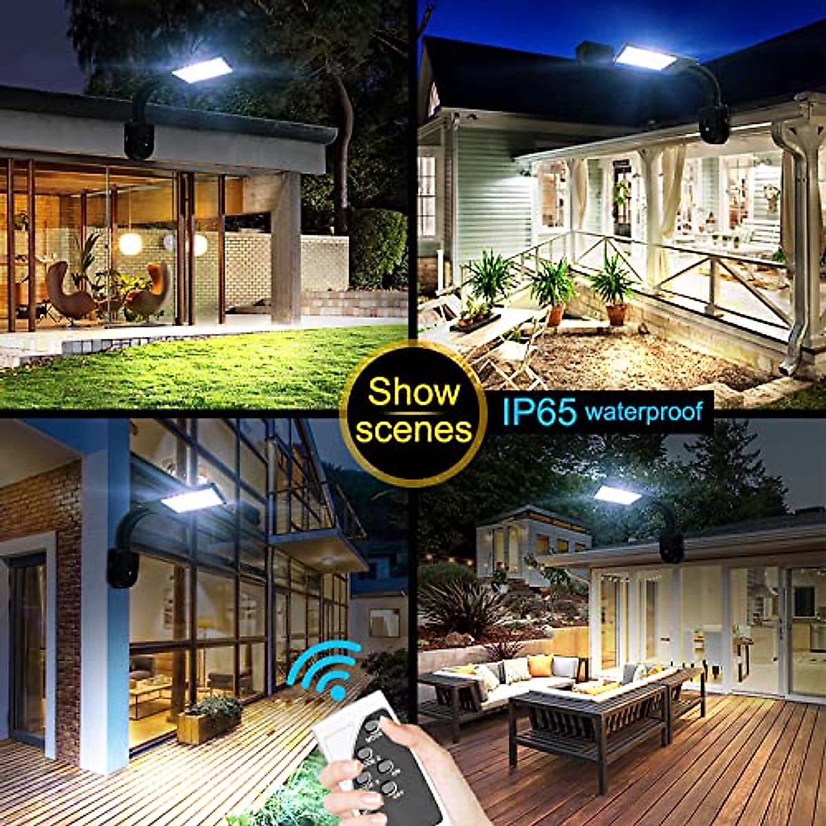 30LED Solar Headlight Outdoor Motion Sensor Solar Energy lamp for Garden Home Country Smart Remote Control Lamp Wall Lamp