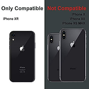 TORU MX Slim for iPhone Xr Magnetic Case, Compatible with Magsafe, Hybrid Transparent HD Clear Case with Crossbody Strap, Scratch Resistant, Air Bumper Shock-Absorbing Corners - Clear