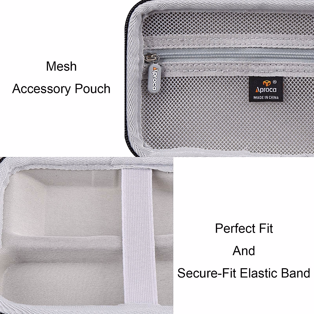 Aproca Hard Storage Portable Case, for Andis 74150 GTX-EXO / 74055/74000 Professional Cord/Cordless Lithium-ion Electric Beard & Hair Trimmer