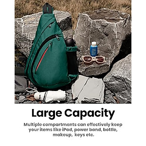 OutdoorMaster Sling Bag, Hiking Daypack, Crossbody Shoulder Chest Urban Outdoor Travel Backpack for Women & Men