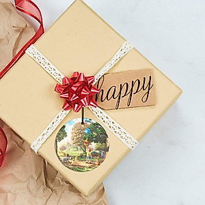 Thomas Kinkade Studios (Winnie the Pooh II) StarFire Prints Hanging Glass SPCIR472