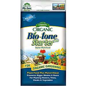 Espoma Organic Bio-Tone Starter Plus 4-3-3 Natural & Organic Starter Plant Food with Both Endo & Ecto Mycorrhizae; 18 lb. Bag; The Ultimate Starter Plant Food