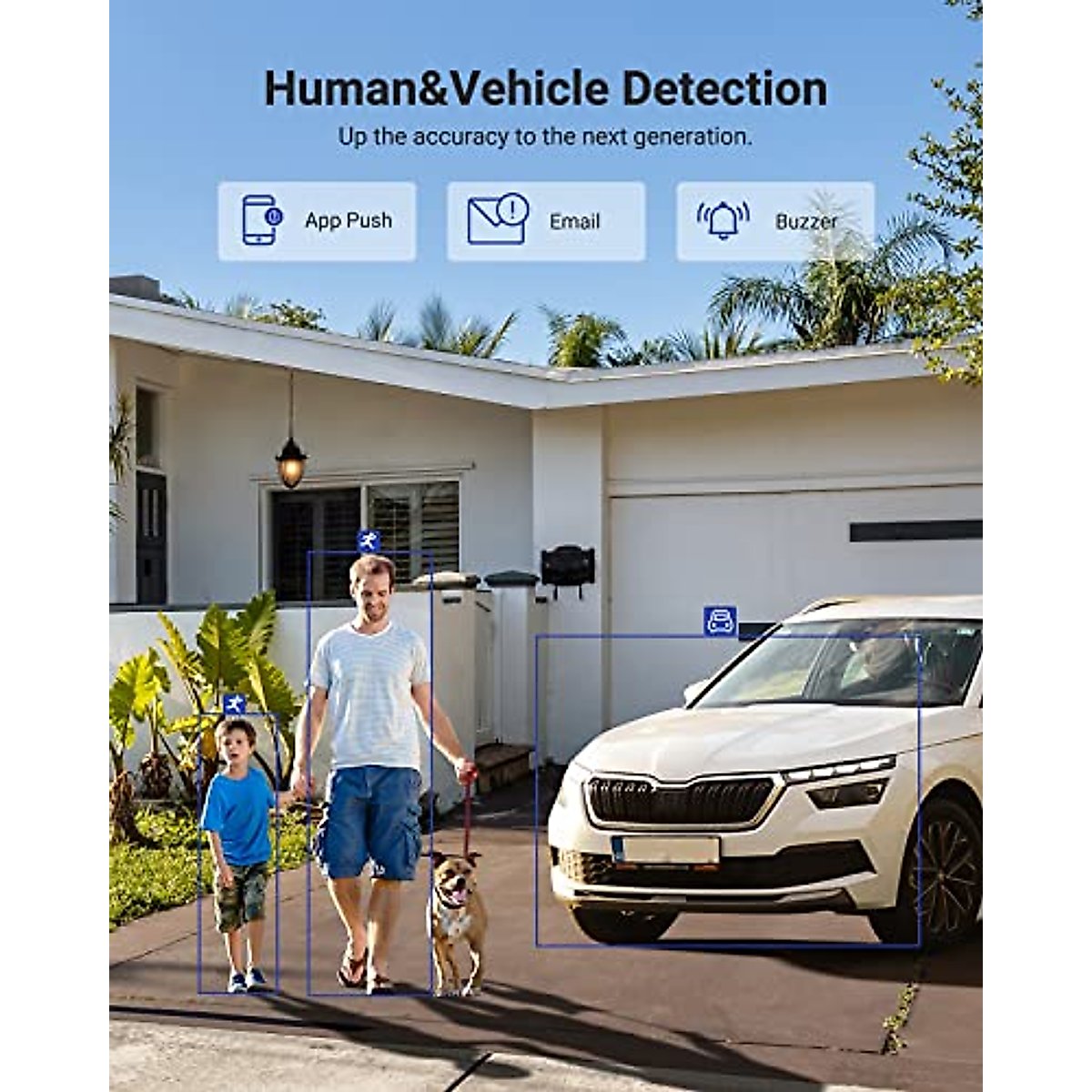ANNKE 4K 8 Channel AI DVR with Human/Vehicle Detection, 5-in-1 H.265+ Security Digital Video Recorder Works with Alexa, Supports 8CH Analog and 4CH 8MP IP Cameras for Home CCTV System, 1TB Hard Drive