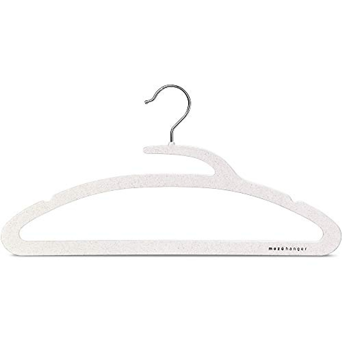 Mozu Hanger by Ensu Design - Luxury Easy On/Off No-Stretch Eco-Friendly Wheat Straw Hangers (20-Pack)