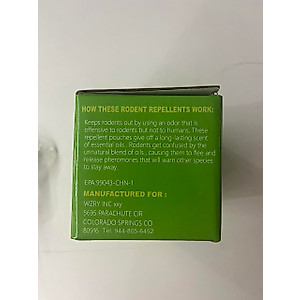 1 Pack Mouse Repellent for Car Engines with 12 Moth Balls for Mice, Natural Peppermint Rodent Moth Balls Indoor, Keep Chipmunk, Squirrel, Rats Away from House, Garage, Garden, Humans & Pets Safe