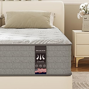 California King Mattress in a Box Medium Firm Hybrid Cal King Mattress with Latex Memory Foam CertiPUR-US Certified (12 in, CA King)