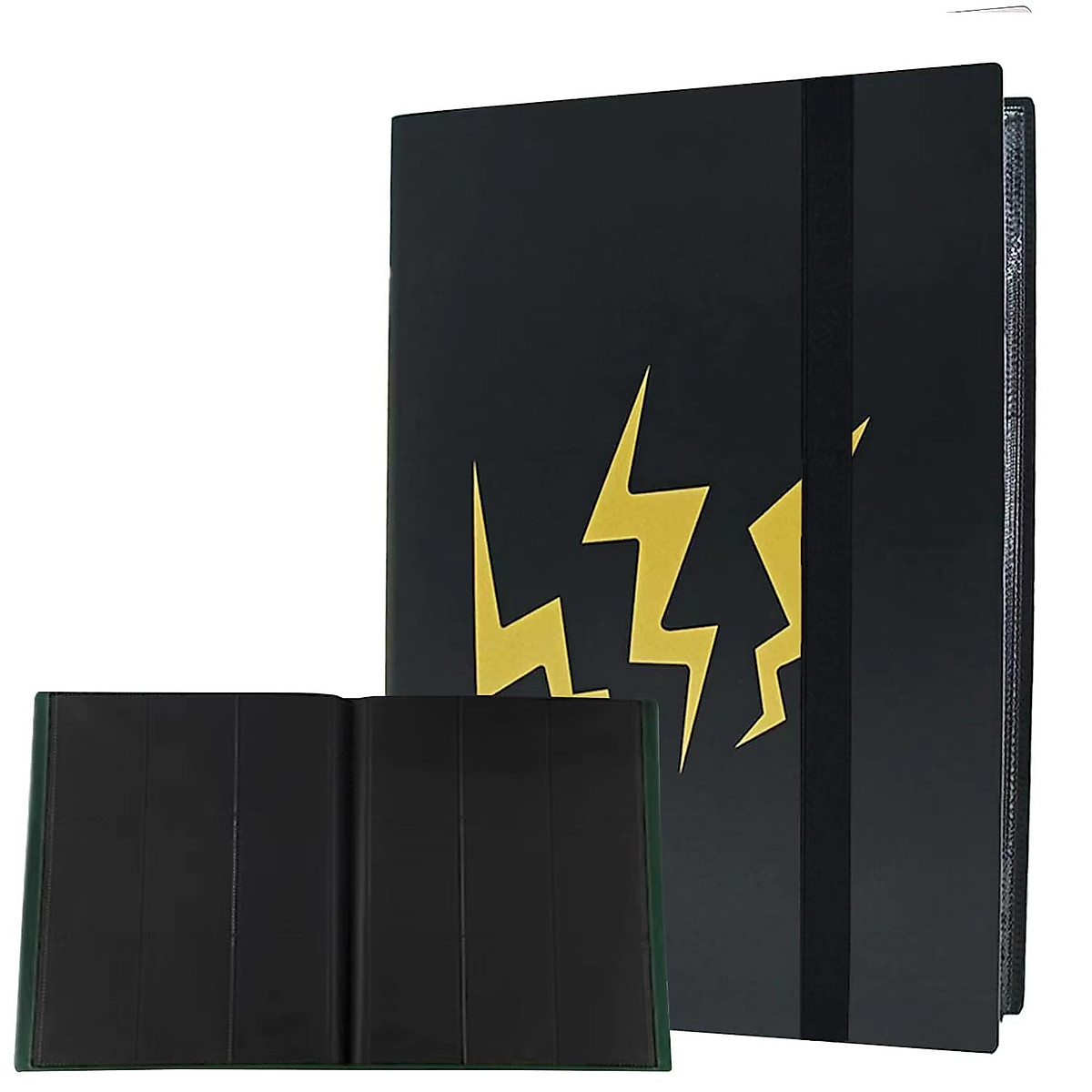 9 Pocket Trading Card Album ， Scrapbook ， Scrapbook Trading Cards Album Binder with 360 card capacity (black)