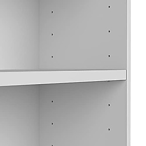 Bush Furniture Universal 2 Shelf Bookcase Set of 2 in Pure White (UB001PW)