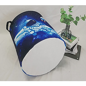 MAIZMZ Storage Bins Toys Box Kids Hamper Laundry Basket Canvas Collapsible Baby Gift Organizer Bin for Nursery Home/Dorm/Kitchen/Pet/Office/Closet/Shelf/(spaceman)