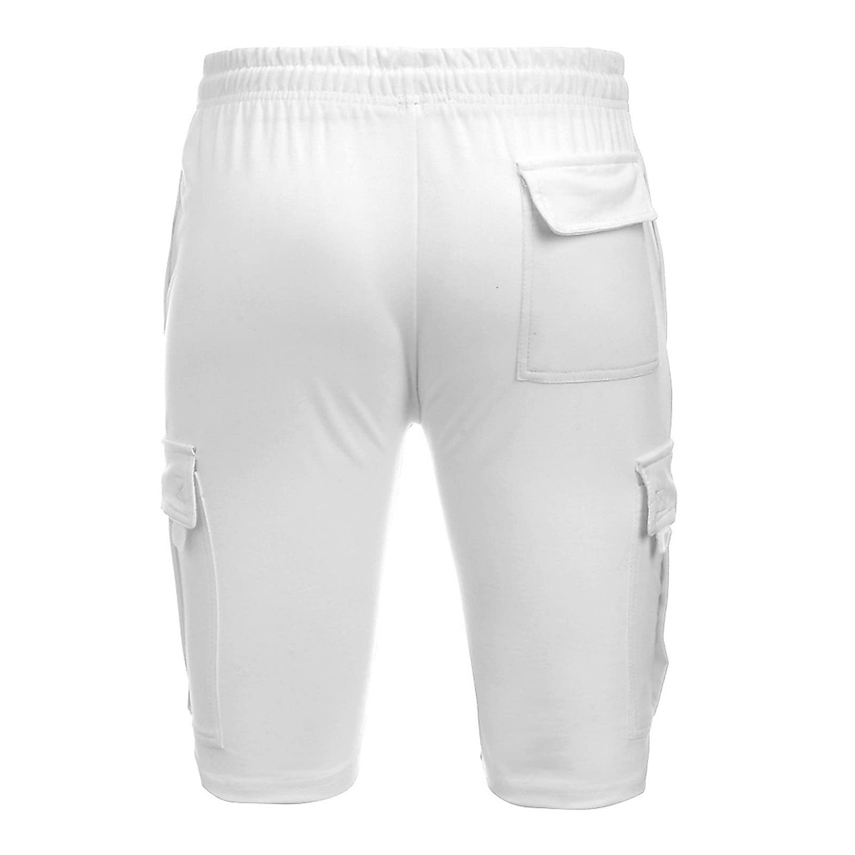 Linen Blend Shorts Men 5 Inch Drawstring Shorts Men 2023 Classic Fit Elastic Waist Cotton Linen Shorts with Pockets Summer Beach Cargo Shorts Slim Cargo Shorts for Men White XL