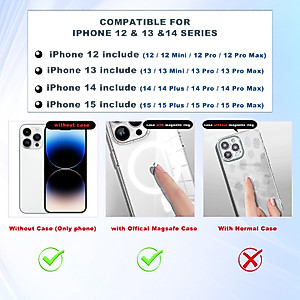 Rxuiael Stretchy Magsafe Wallet for iPhone 12 & 13 & 14 & 15 Series Magnetic Wallet Card Holder Apple Wallet for Women Men,Fit 6 Cards (Yellow)