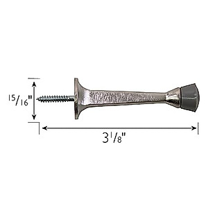 Design House 181735 Cast Door Stop, 10-Pack, Satin Nickel, 10 Count