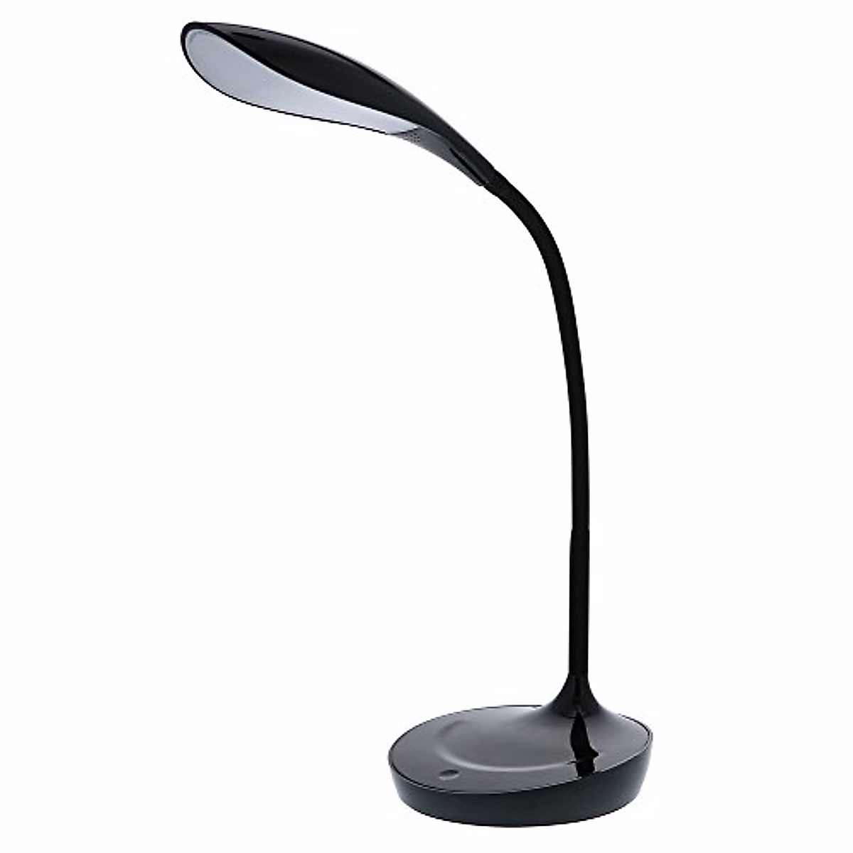 Bostitch Office LED Gooseneck Desk Lamp with USB Charging Port, 3 Dimming Levels, Touch Control, Black (VLED1502-BK)
