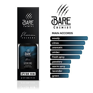 Bare Chemist Heaven Pheromone Cologne for Men – Extra Strong Concentrated Formula – Long-Lasting Fresh Scent – 1.01 Fl Oz Spray