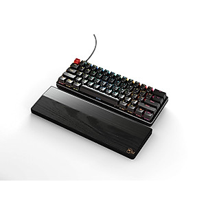 Glorious Custom Gaming Keyboard - GMMK 60% Percent Compact - USB C Wired Mechanical Keyboard - RGB Hot Swappable Switches & Keycaps - Black Metal Top Plate