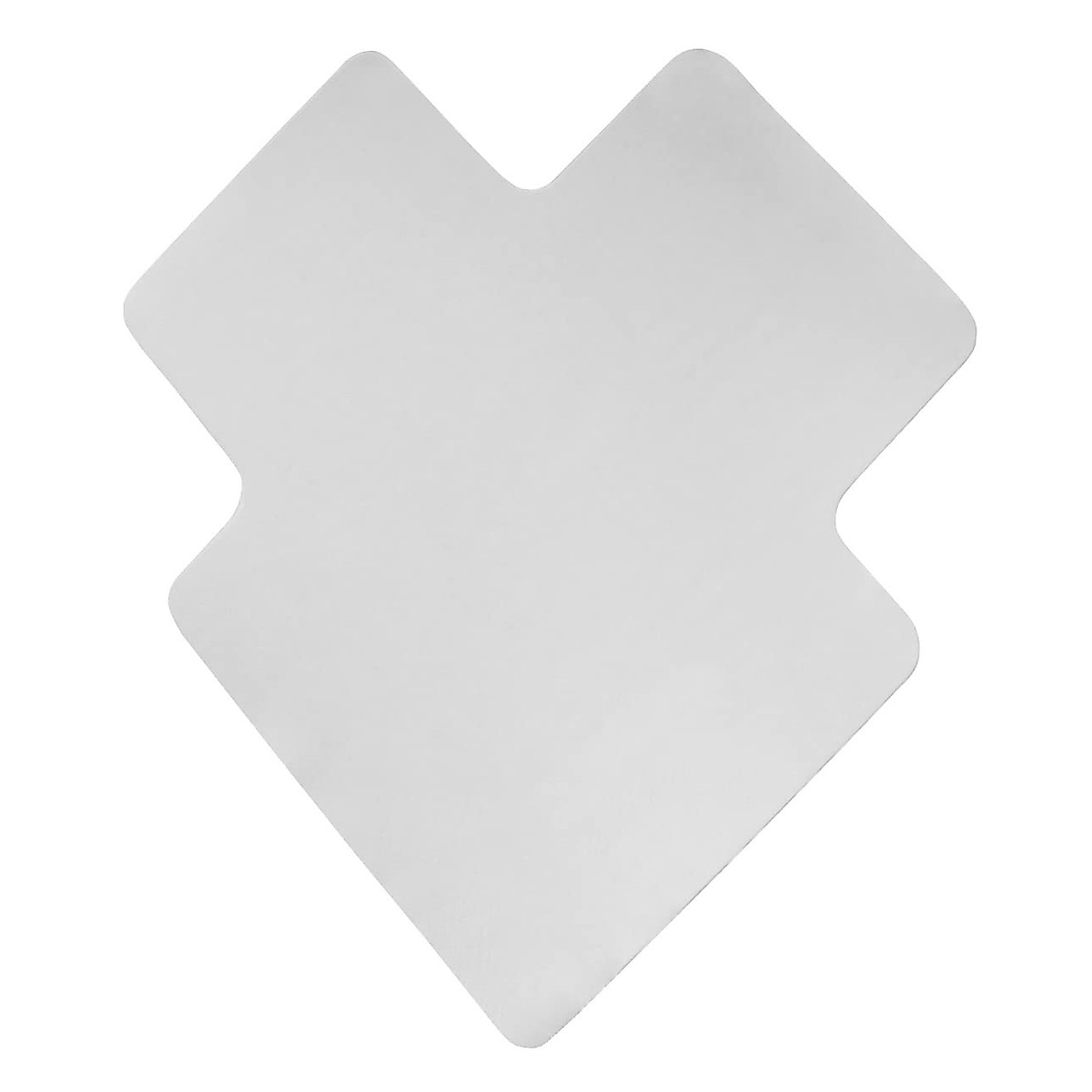 PVC Floor mat for L-Shaped desks (Non-Studded), Transparent