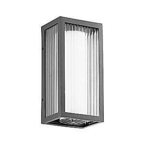 Quorum 9717-6-69 Transitional LED Wall Mount from Maestro Collection in Black Finish,