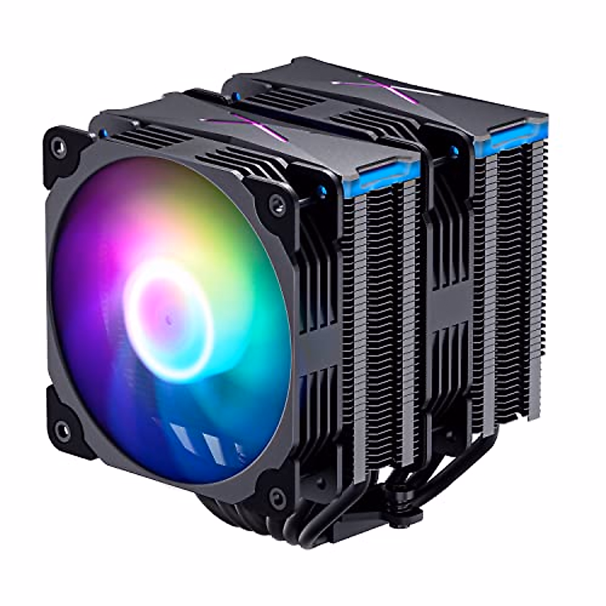 Vetroo U6PRO Dual Tower CPU Cooler - 220W TDP, 6 Heatpipes, Top ARGB Lighting, 130mm ARGB & PWM Fan - Compatible with Intel LGA 1851/1700/1200/115X & AMD AM5/AM4