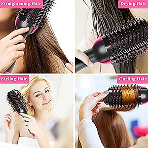 Hair Dryer Brush Blow Dryer Brush One-Step Hair Styler Enhanced Volumizer Brush Styling Tools & Appliances Hot Air Hair Brush for All Hair Types