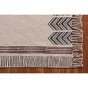 Custom size rug Beige Dining room rug Outdoor patio rug Indian dhurrie rug Square cotton rug Hallway runner rug Stair runner rug kitchen rug Living room rug Garden yoga mat