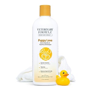 Veterinary Formula Smart Coat Complex Puppy Love Extra Gentle Tearless Shampoo, 17 Fl oz – For Pups Over 6 Weeks – With Fresh Scent, Long-Lasting Clean – Won't Dry Out Delicate Skin