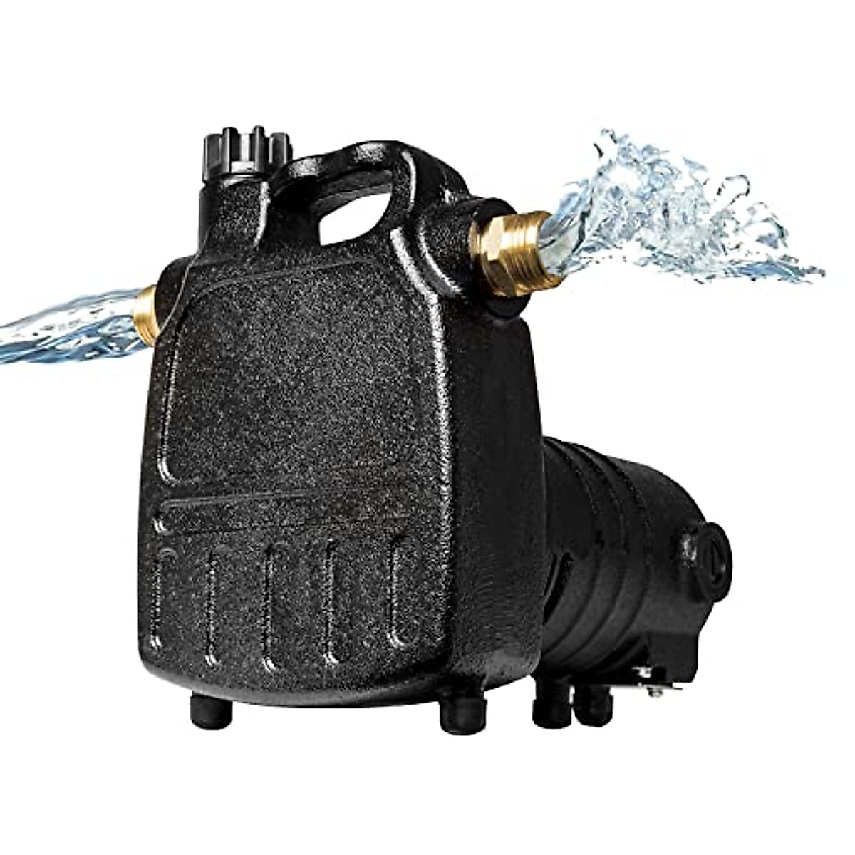 Little Giant UPSP-5 115-Volt, 1600 GPH, 1/2 HP Manual Non-Submersible Multi-Purpose Transfer Pump, 10-Ft. Cord, Black, 555104