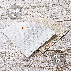 CAFEC Traditional cone-shaped paper filter cup4 (white) 100pcs/pack (One (1) Pack of 100)