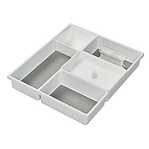 Copco Draw Organizer, Four Piece, White With Gray Liner
