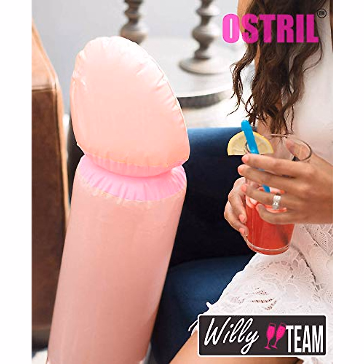 Pecker Inflatable Blow Up Penis for Bachelorette Party - Inflatable Willy Bachelorette Party - Hens Party Supplies
