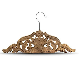Handmade Vintage Wooden Wedding Suit Jacket Tuxedo Shirt Coat Clothes Hanger for Groom & Bridal Wedding Dress Non Slip Smooth Finish Swivel Hook Bridal Shower Party Favor Gift Ideas 15"