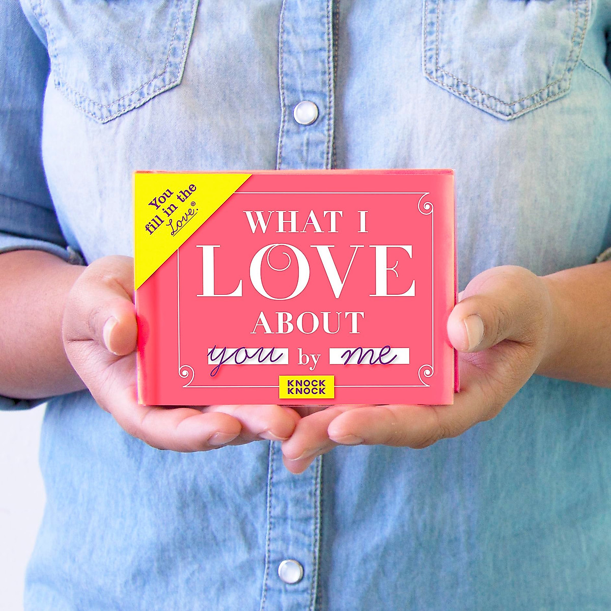 Knock Knock What I Love about You Book Fill in the Love Fill-in-the-Blank Gift Journal, 4.5 x 3.25-Inches