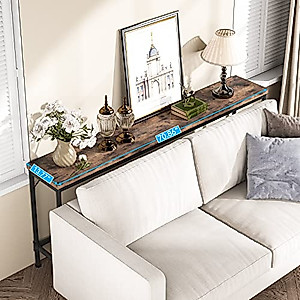 Tribesigns 70.9 Inch Extra Long Console Table, Narrow Long Sofa Table Behind Couch, Rustic Entryway Hallway Table Industrial Height Bar Table for Living Room
