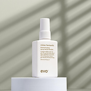 EVO Mister Fantastic Blowout Spray - Improves Style, Builds Body & Reduces Blow-Drying Time - Heat Protection Styling Spray - Travel Size, 50ml / 1.7fl.oz