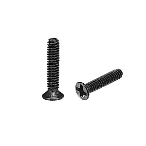 uxcell M2 x 10mm Phillips Screws Fastener Black for Laptop PC TV Fan Switch 350pcs