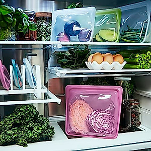 Stasher Premium Silicone Reusable Food Storage Bags, 3-Pack, Multi | Multi-Use Food Storage Bags, Lunch Bag, Travel Containers | BPA Free, Leak-free, Dishwasher-Safe, Eco-friendly