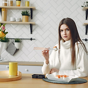 DOITOOL 2pcs Sushi Chopstick Sashimi Chopsticks Point Head Japanese Chopsticks Japanese Sushi Chef Tableware for Home Kitchen Restaurant 150mm