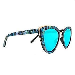 SLYK Bombshell Sunglasses (Abalone Seashell/Ice Blue)
