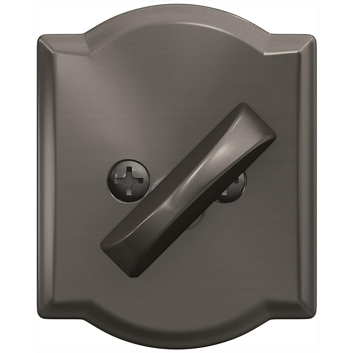 SCHLAGE Lock Company B60CAM622 Series Deadbolt Camelot Rose Single Cylinder Deadbolt, Matte Black
