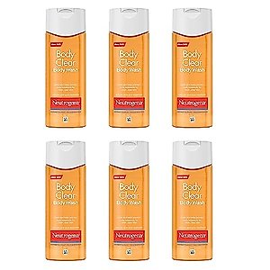 Neutrogena Body Clear Acne Body Wash with Glycerin & Salicylic Acid Acne Medicine for Acne-Prone Skin, Non-Comedogenic, 8.5 fl. oz (Pack of 6)