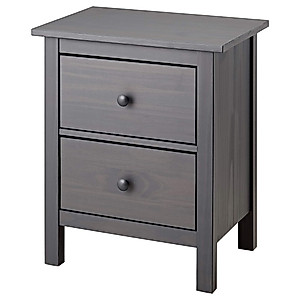 IKEA Hemnes 2-Drawer Chest, Gray Dark Gray Stained