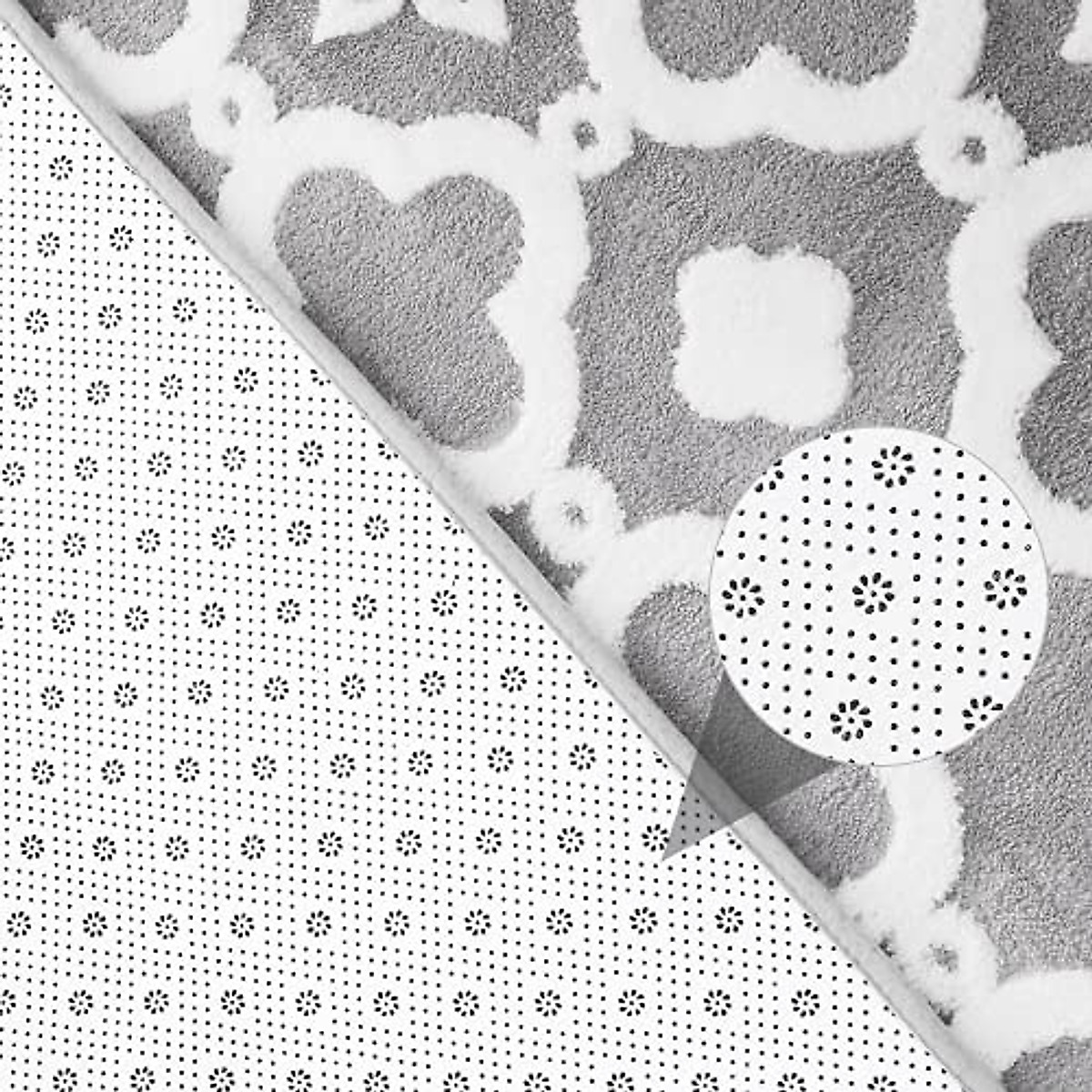 junovo Super Soft Shaggy Area Rugs for Bedroom Living Room, Modern Furry Rug Indoor Plush Carpet for Kids Girls Teens Room, Large Grey Runner Rug Fuzzy Nursery Rug for Dorm Room Home Decor, 4 x 6 Feet