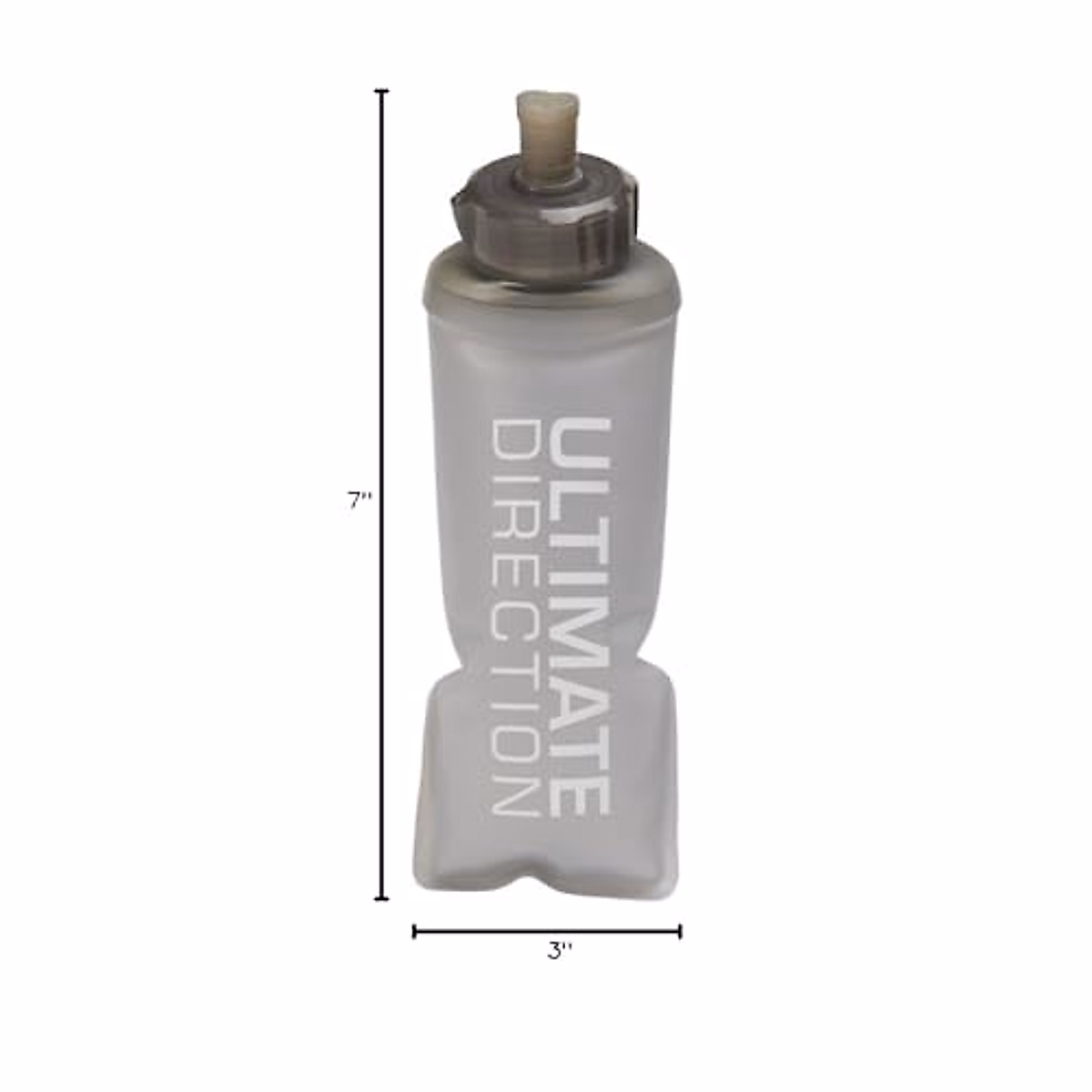 Ultimate Direction Body Bottle V3 - Soft Sided Water Bottle for Running, Marathons, Backpacking, 500mL Volume, BPA Free, Hot or Cold Compatible
