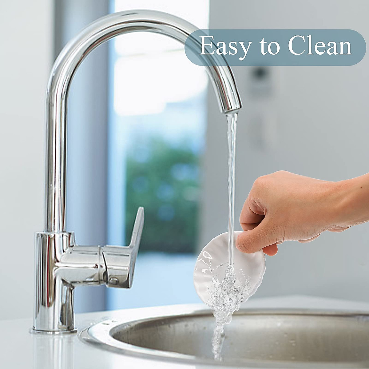 Hiceeden 20 Pack 2.9 Inch Soy Sauce Dish, Ceramic Pinch Bowl 1 Oz, Mini Porcelain Dipping Bowl Plate for Side Dishes, Condiment, Sushi, Ketchup, Appetizer