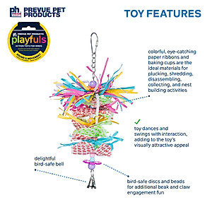 Pervue Pet Products Sound & Movement Miami Frost Bird Toy 62674