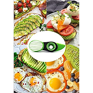 3-İn-1 Avocado Slicer, Avocado Cutter Tool, Avocado Slicer Seed Remover, Multifunctional Avocado Peeler, Fruit Slicer