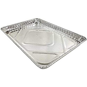 Pack of 10 Durable Aluminum -1/2 Half Size Sheet Baking Pan| Super Strong Disposable Foil Baking Tins | Ideal for Cakes, Cookies, Biscuits Pastries, Pizza and More |1/2 Half Size Sheet Cake Pan