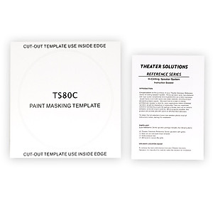 Theater Solutions TS80C in Ceiling 8" Speakers Surround Sound Home Theater Pair, White